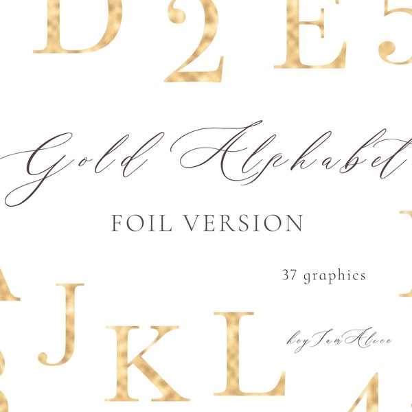 Foil Alphabet - Etsy