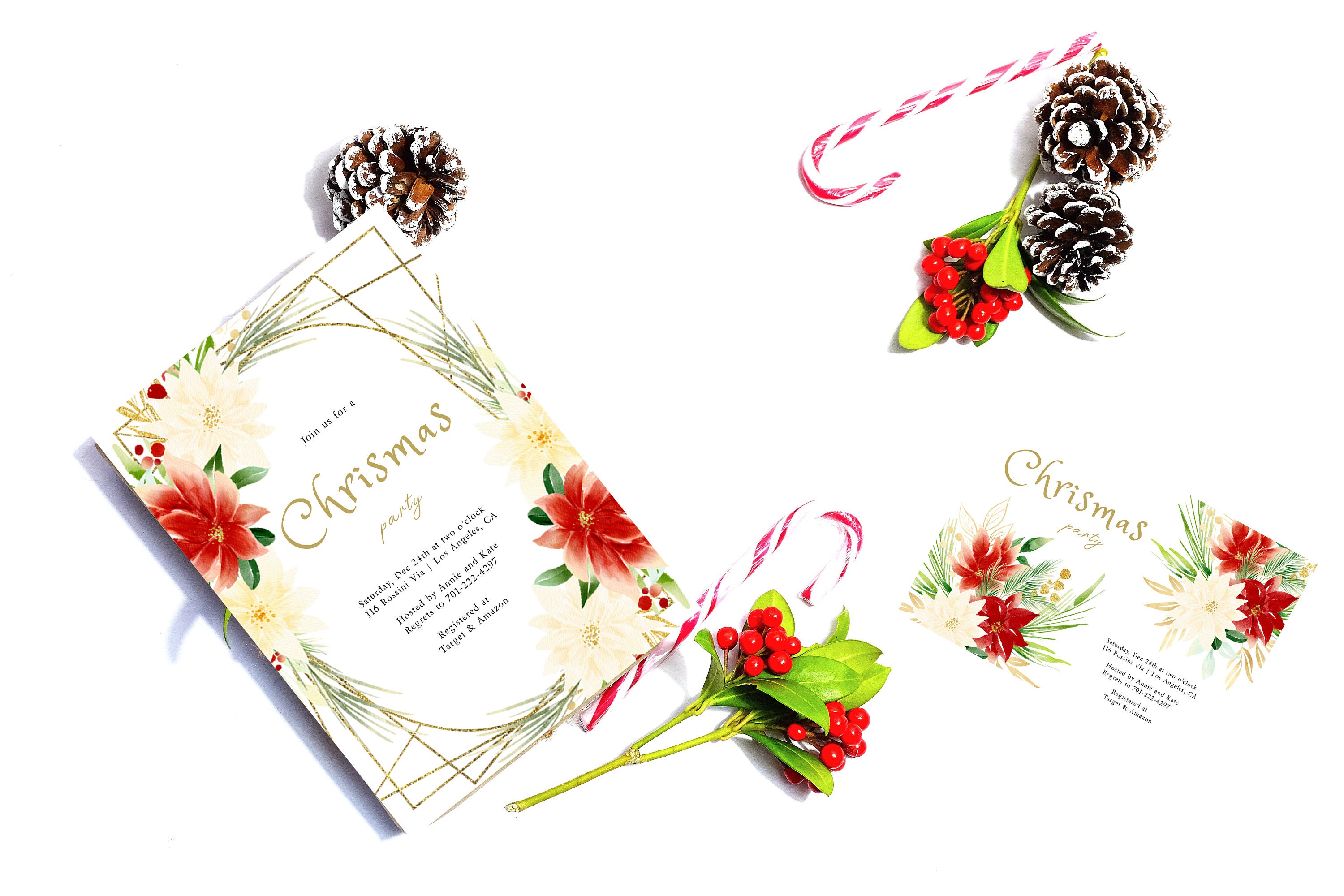 Christmas Wreath Clipart FREE COMMERCIAL Use Watercolor - Etsy