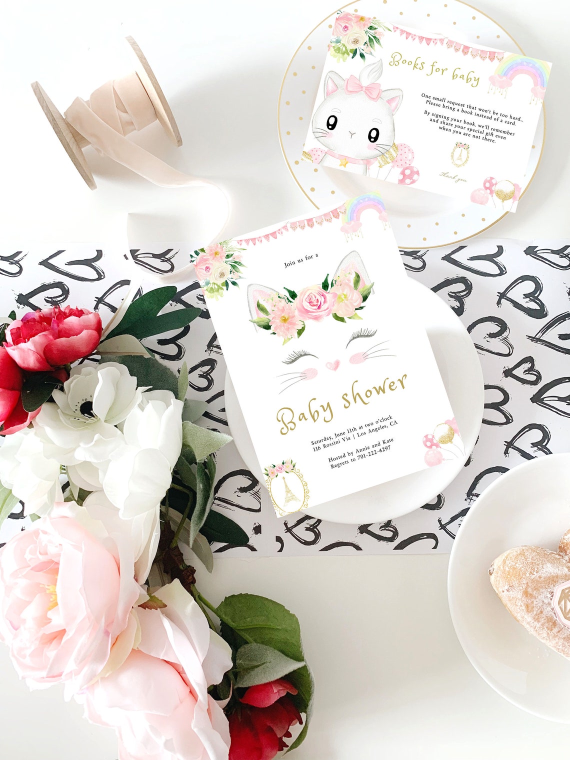 Baby Cat Watercolor Clipart Kitten Graphic PNG Cute Cat - Etsy