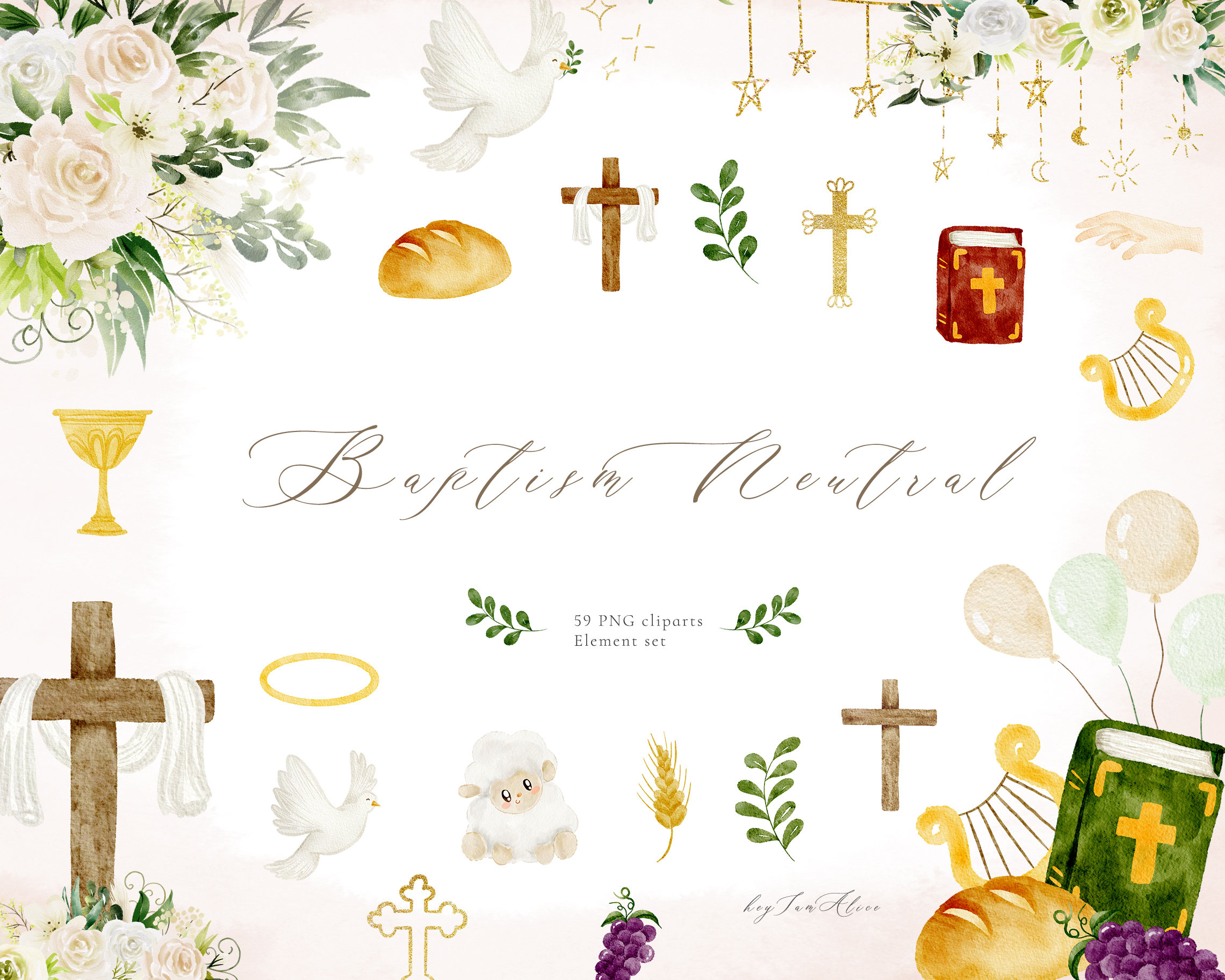First Communion Symbols Clip Art