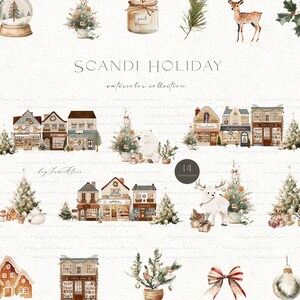 Christmas Clipart, Scandinavian Christmas, Cozy Home Clipart ...