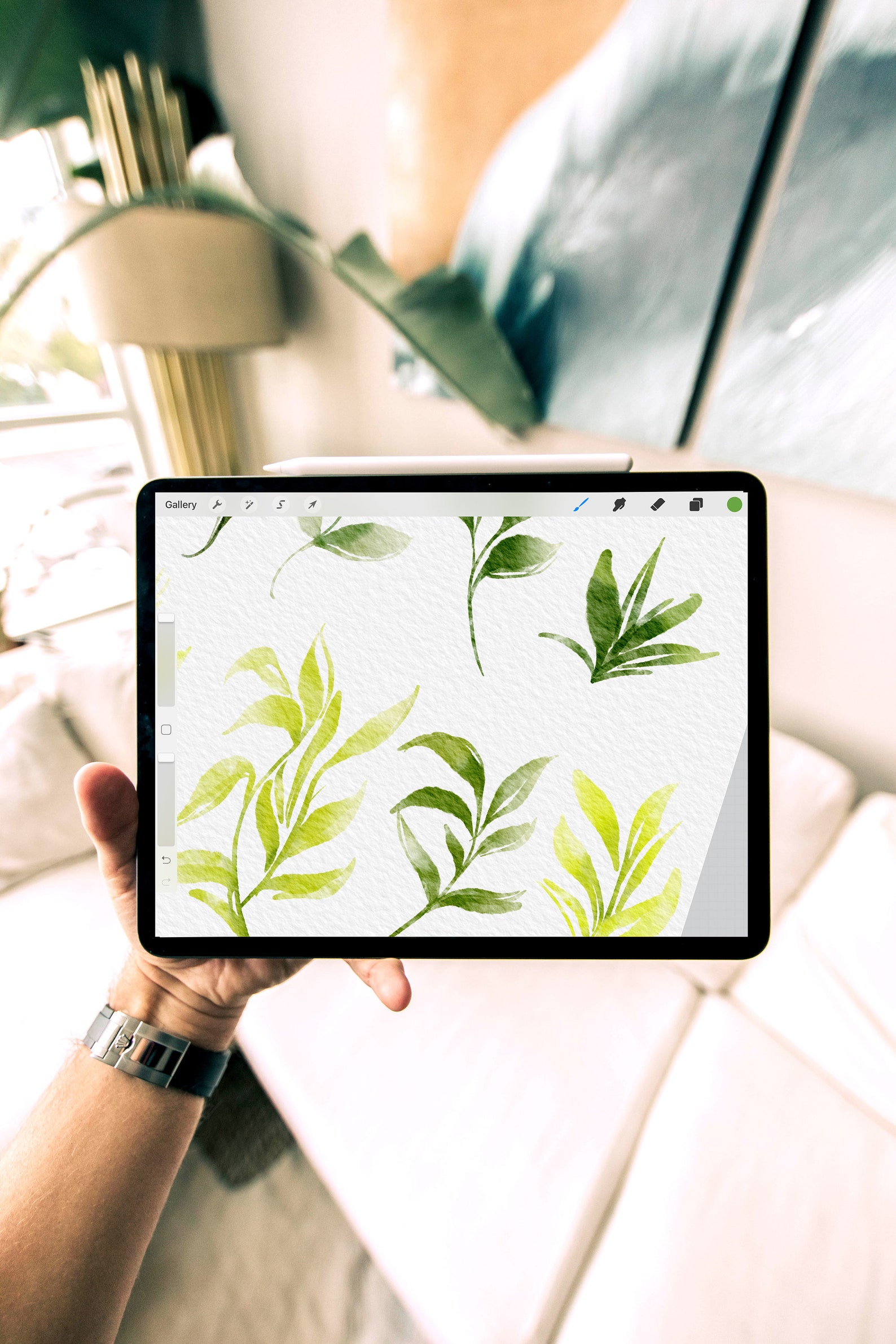 Realistic Procreate Watercolor Paper Canvas, JANES Paper, Watercolor ...
