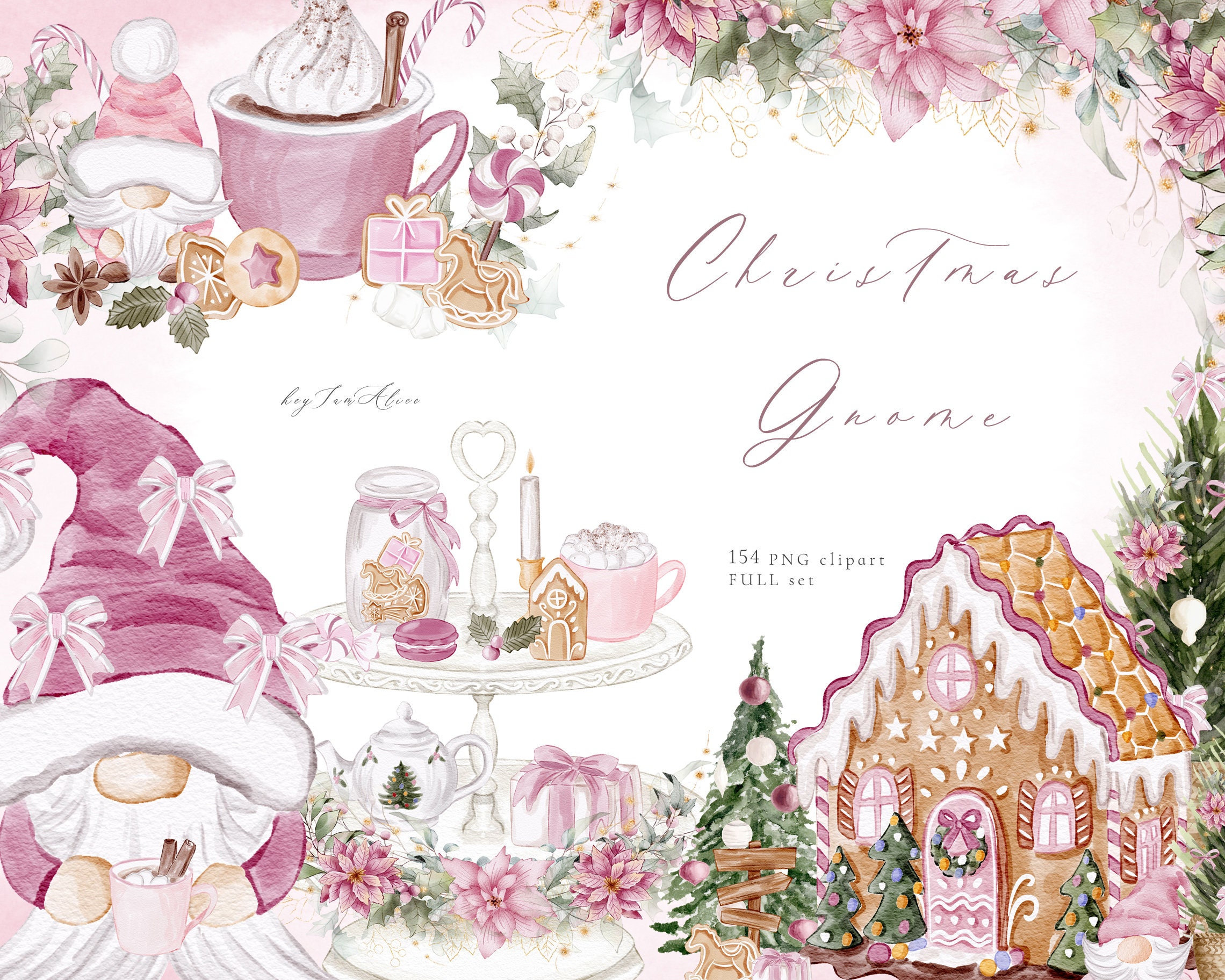 Pink Corner Manger Clipart