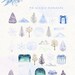 Arctic Animal Watercolor Clipart, Winter Holiday Graphic, Baby Polar ...