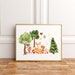 Picnic Woodland Animal Watercolor Clipart, Forest Baby Nursery, Cute ...