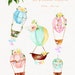 Hot Air Balloon Watercolor Clipart FREE COMMERCIAL Use Air - Etsy