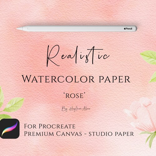 Realistic Procreate Watercolor Paper Canvas JENNIE Paper - Etsy