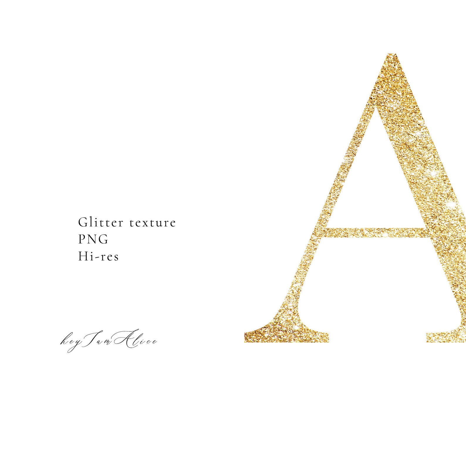 Gold Glitter Alphabet Letter Number Symbol Metallic PNG - Etsy