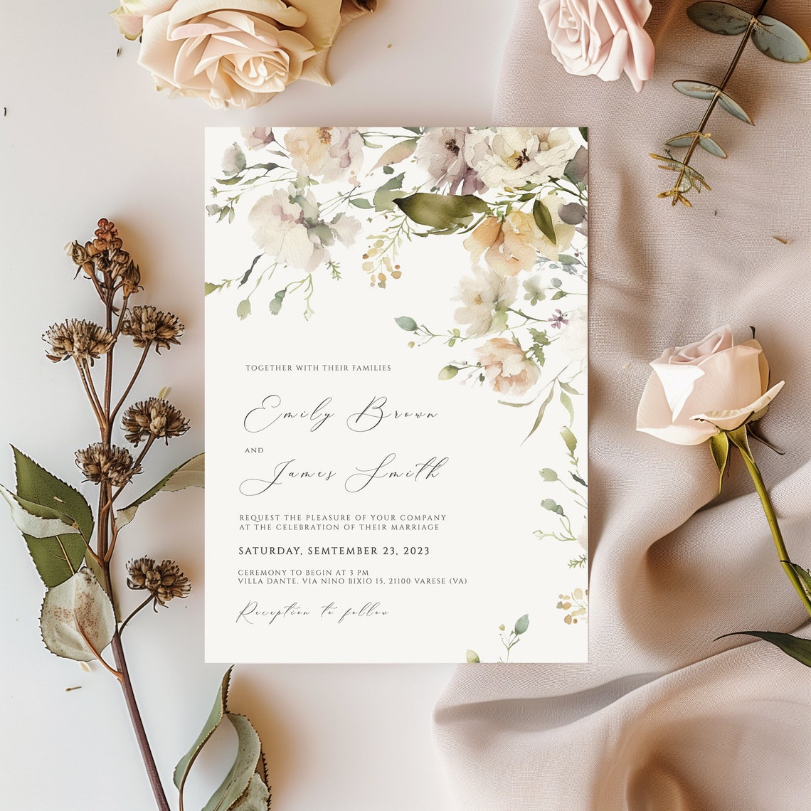Soft Blossom Flower Watercolor Clipart, Soft Pink Delicate PNG, Floral ...