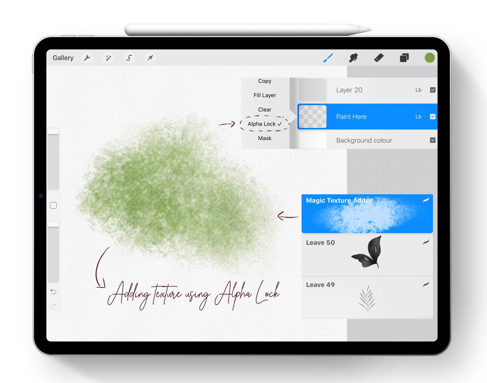 100 Realistic Watercolor Stamp Procreate Brush, FREE COMMERCIAL Use ...