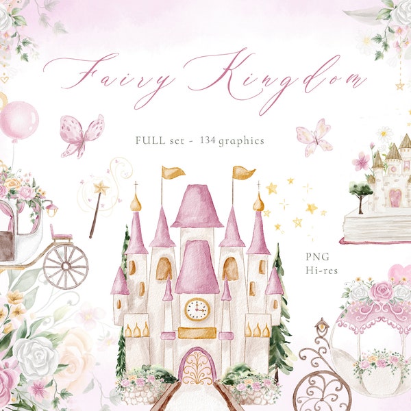 Castle Clipart - Etsy