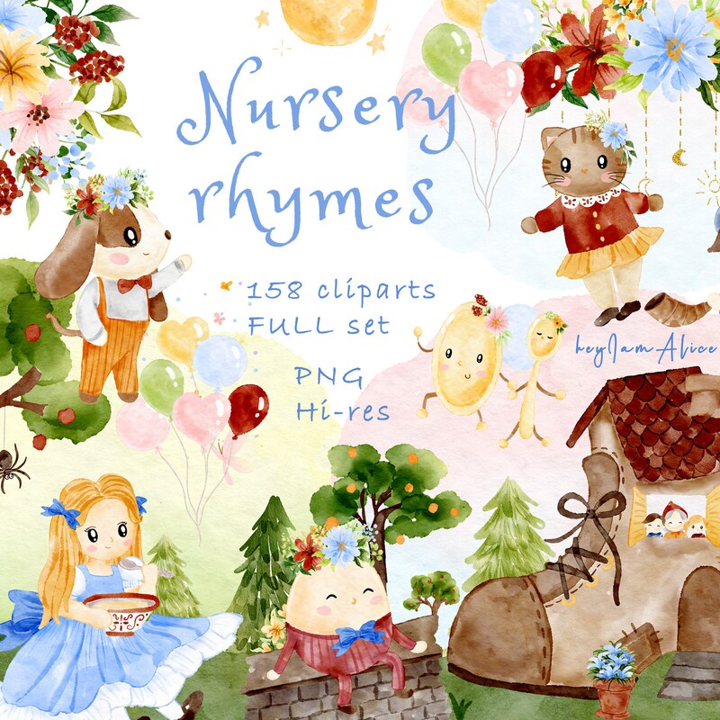 Nursery Clipart - Etsy