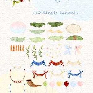 Nursery Rhymes Watercolor Clipart, Mother Goose PNG, Baby Graphics PNG ...