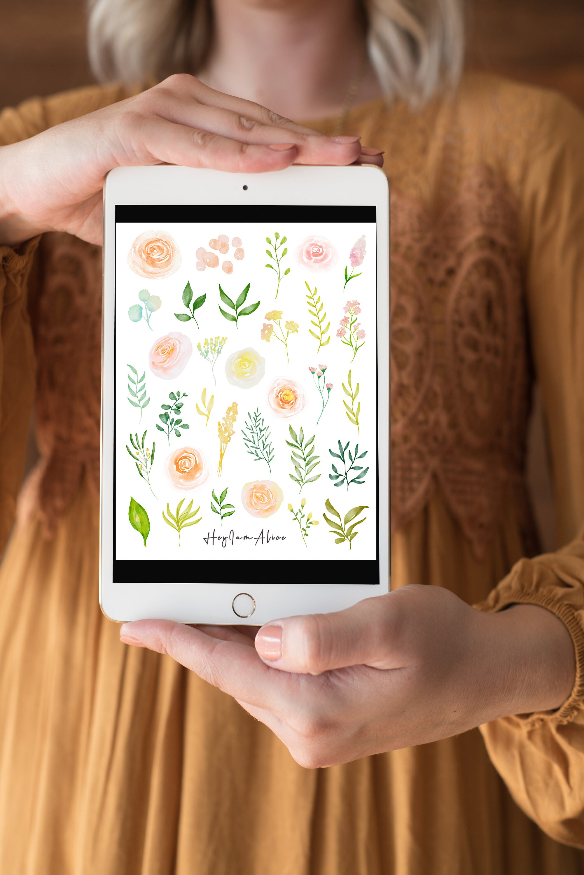 Creamy Orange Digital Sticker PRINTABLE Sticker Sheet | Etsy