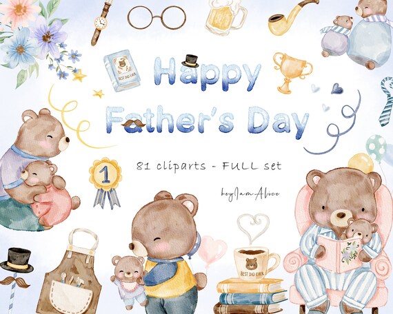 Digital Art & Collectibles Drawing & Illustration Daddy bear clip art ...