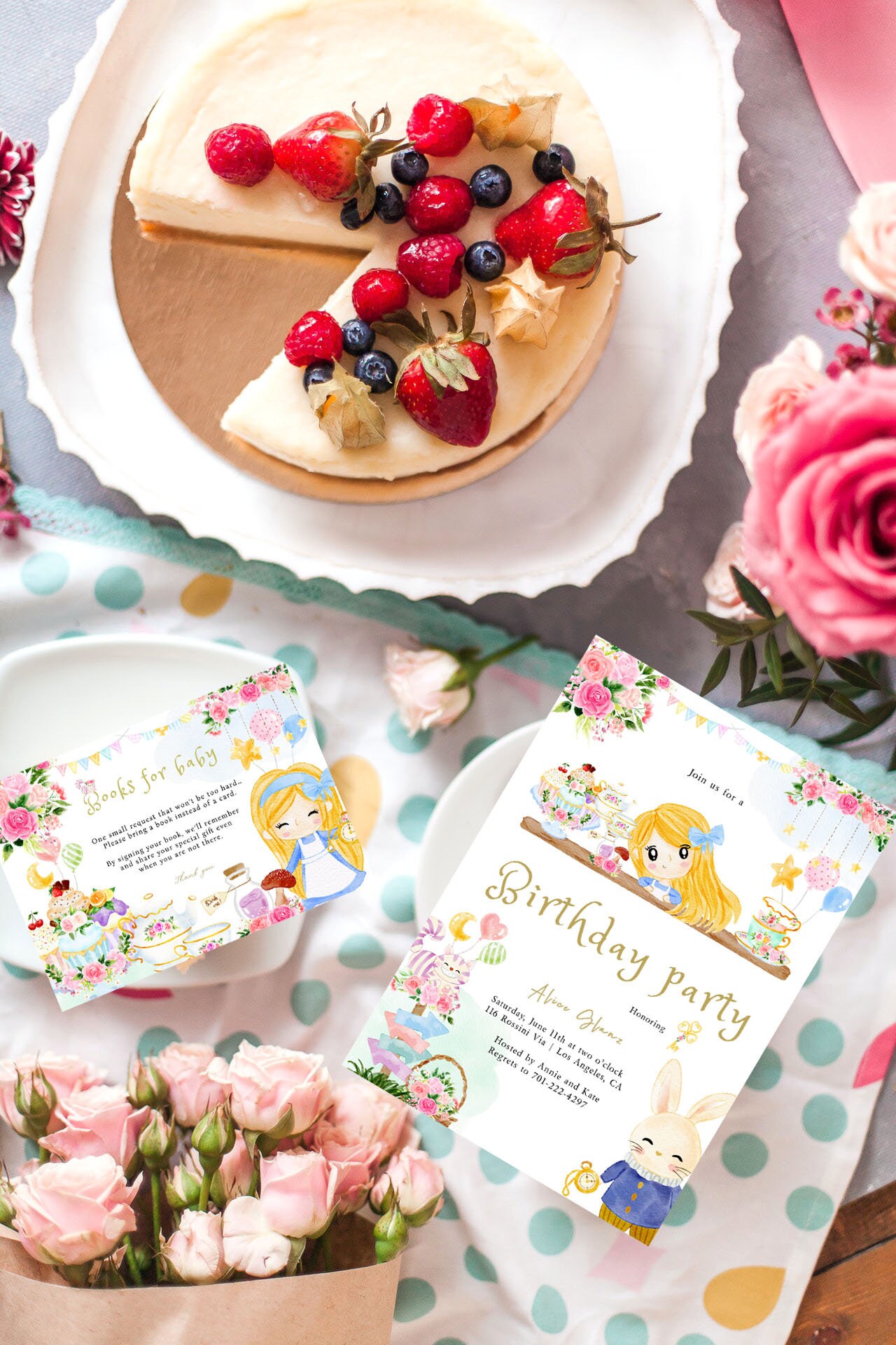 Alice Adventure Clipart Tea Party Graphic Fairytale Clipart | Etsy