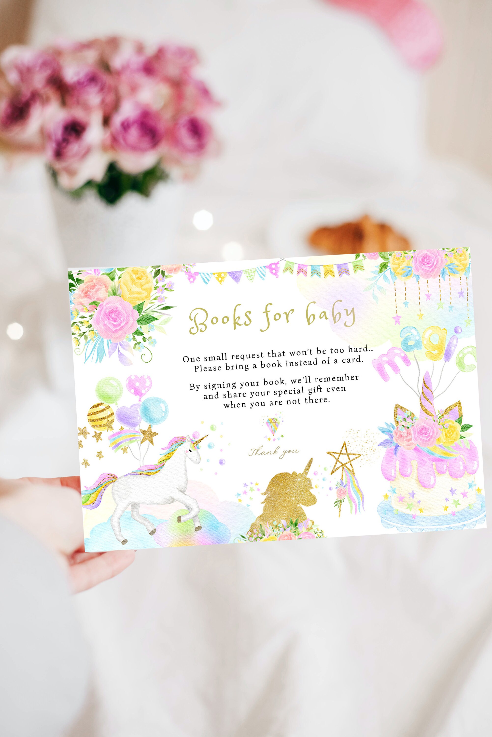 Unicorn Watercolor Clipart, Rainbow Clipart, Magical Unicorn Graphics ...