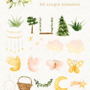 Baby Fox Watercolor Clipart, Woodland Animal PNG, FREE COMMERCIAL Use ...