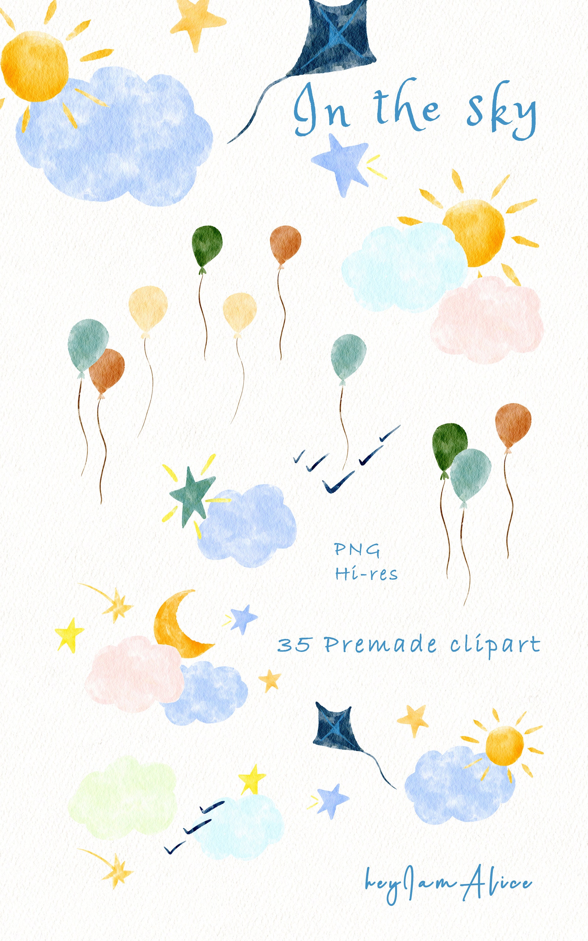 Watercolor baby boy airplane clipart animal clipart FREE | Etsy