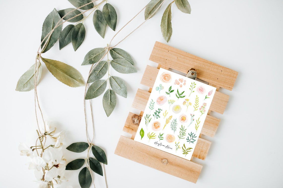 Creamy Orange Digital Sticker PRINTABLE Sticker Sheet | Etsy