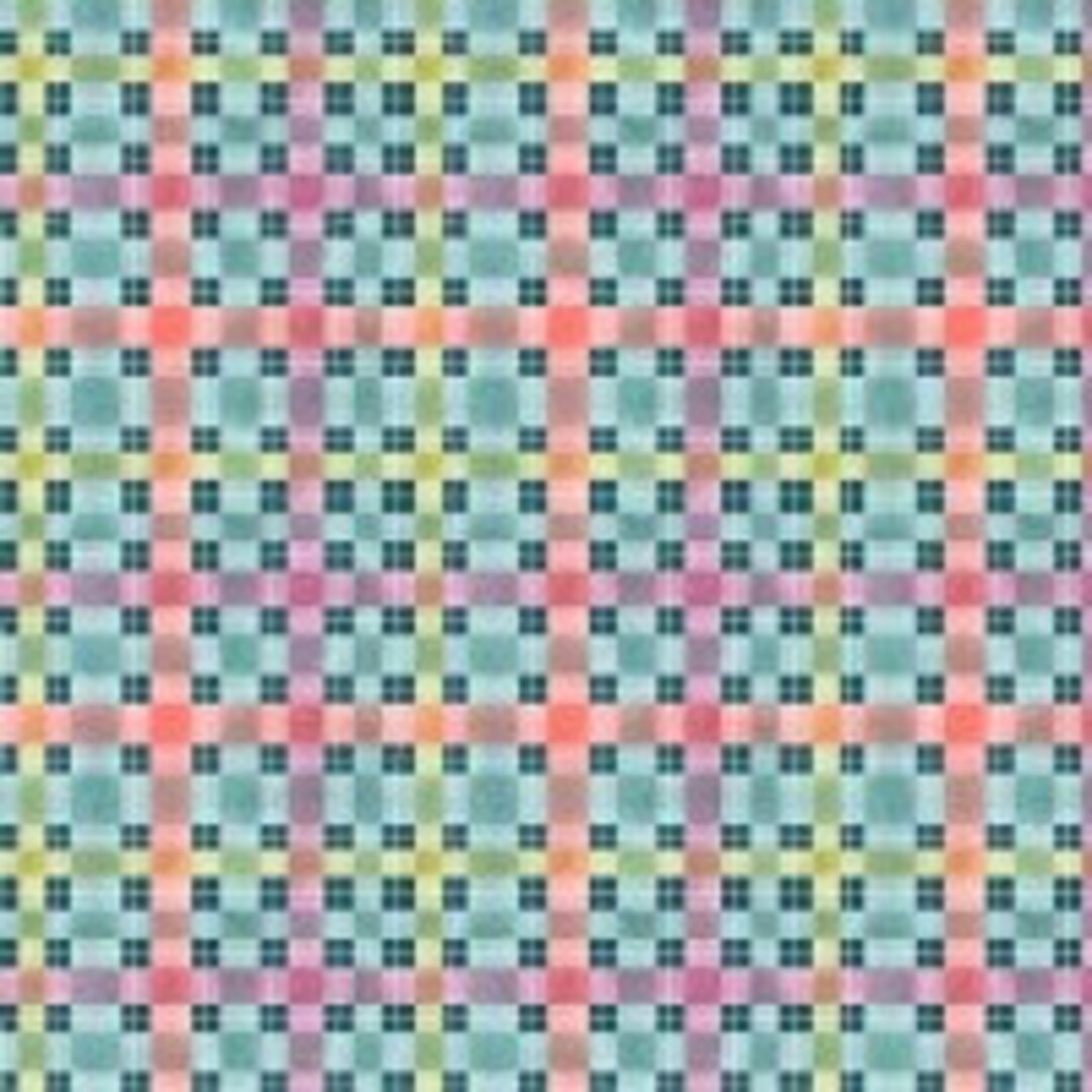 Fabric by the Yard Novelty Plaid Wilmington Prints Sew Be It Pastel ...
