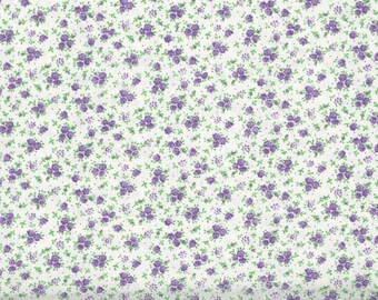 Lavender Calico Fabric - Etsy