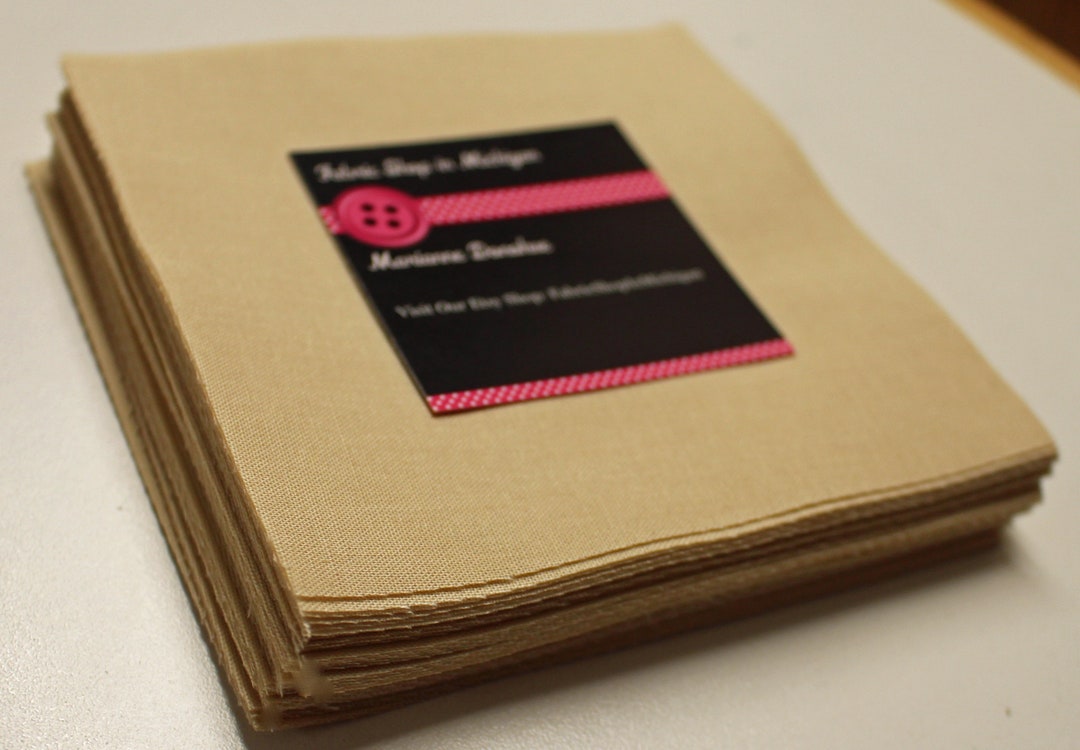 Charm Pack Sand Solid MDG Dream Cotton Charm Packs 48 - 5 Inch Squares ...