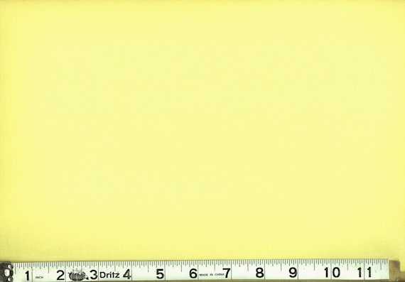 Fabric By The Yard Solid Yellow Light Yellow MDG Dream | Etsy