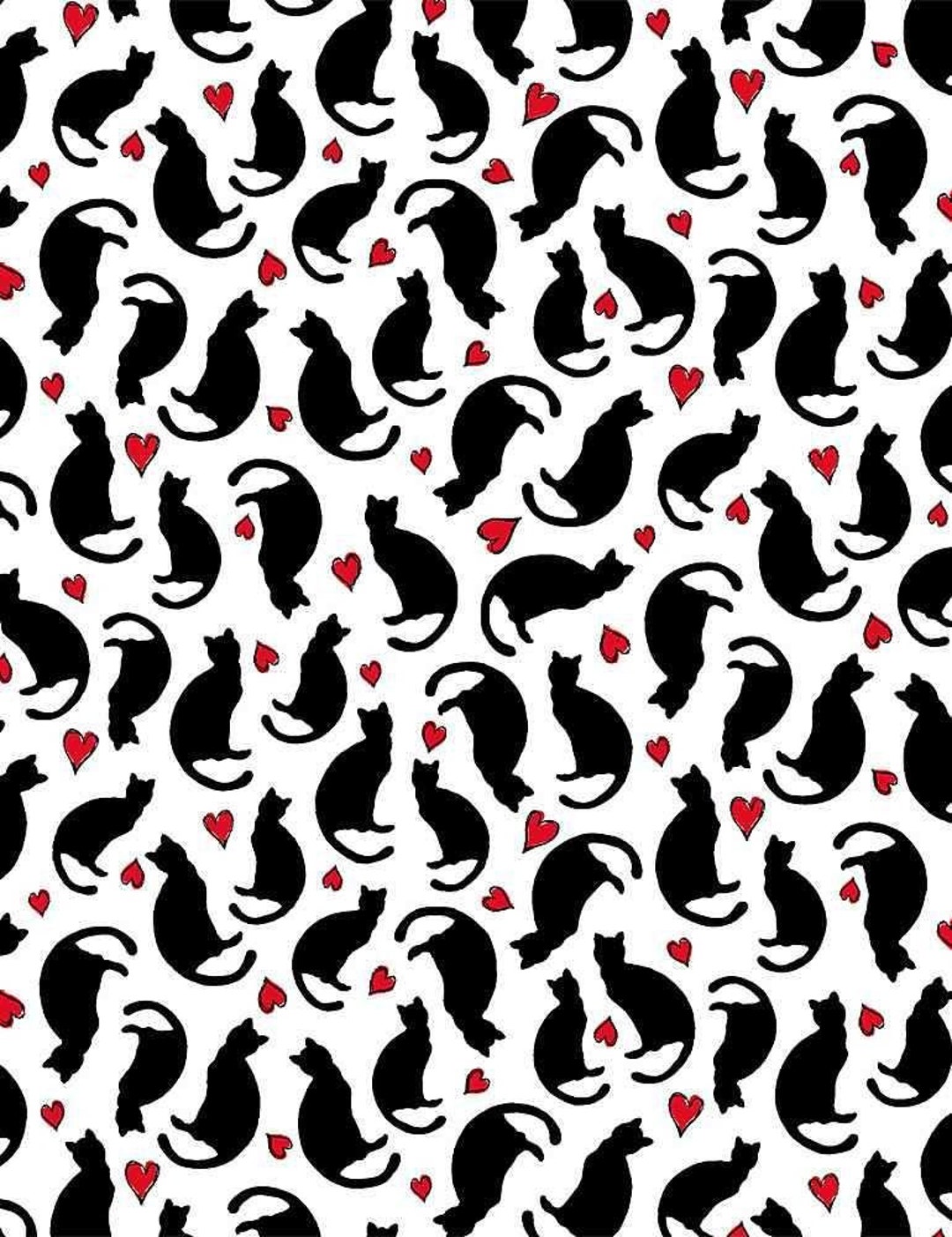 Fabric by the Yard Novelty Cat Timeless Treasures Parisian Cats With ...