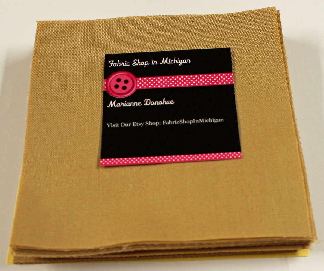 Charm Pack Camel Solid MDG Dream Cotton Charm Packs 48 - 5 Inch Squares ...