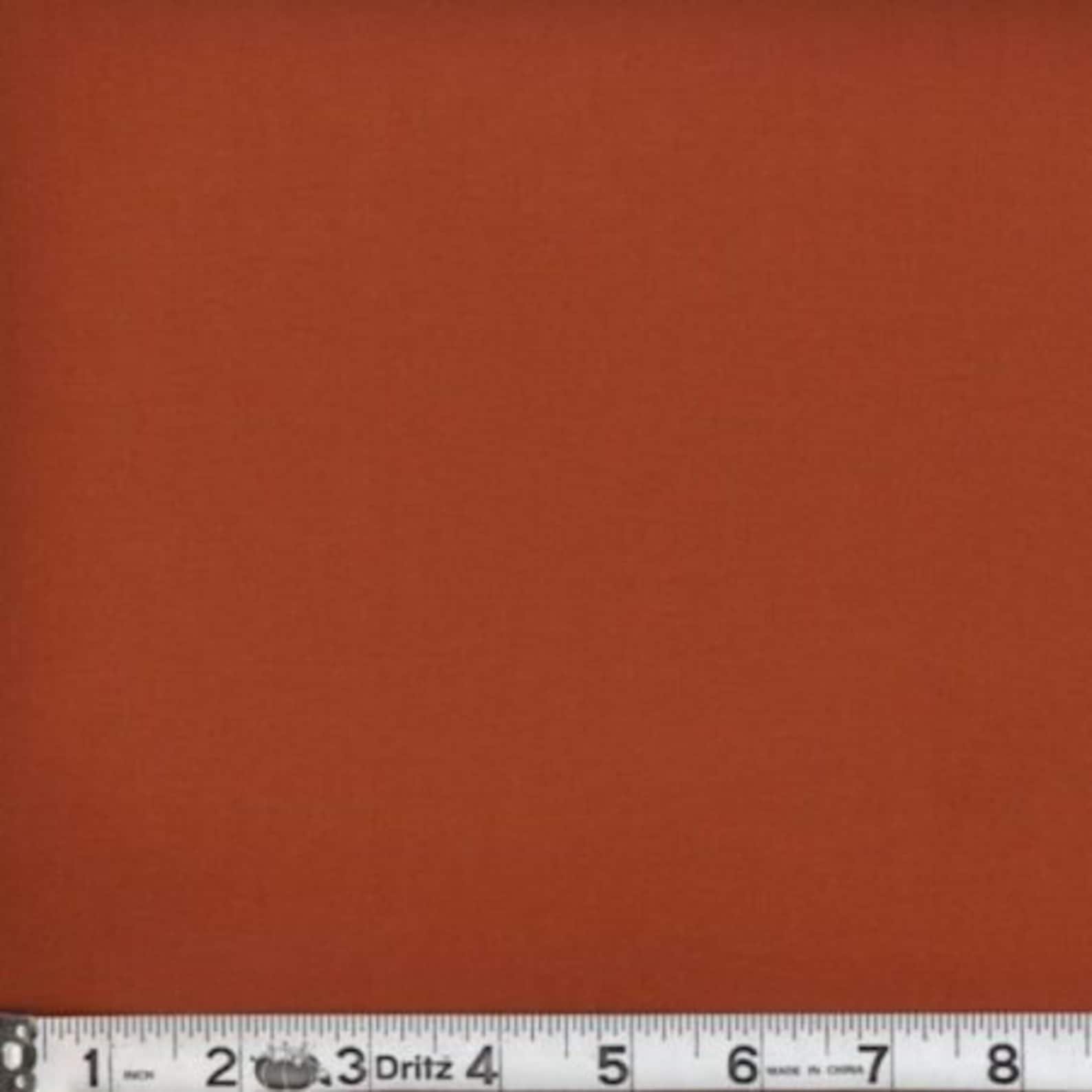 Fabric by the Yard Solid Rust MDG Dream Cotton Solid Rust, 100 % Combed ...