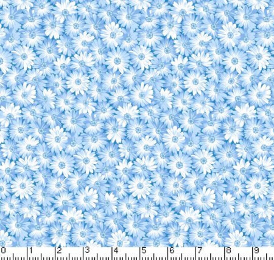 Fabric by the Yard Blue/light Blue MDG Light Blue Sunshine - Etsy