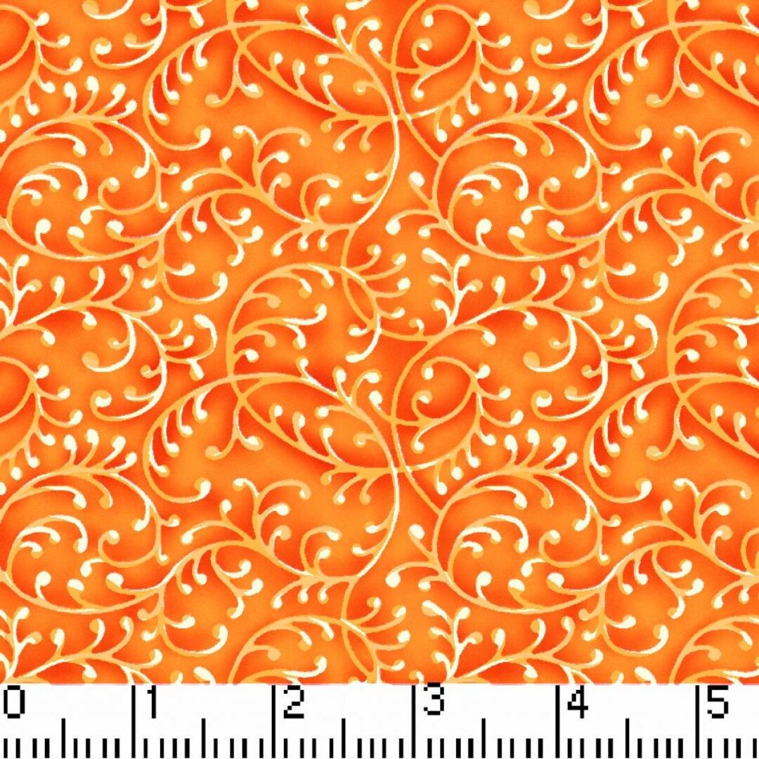 Fabric by the Yard Orange MDG Freeway - Etsy