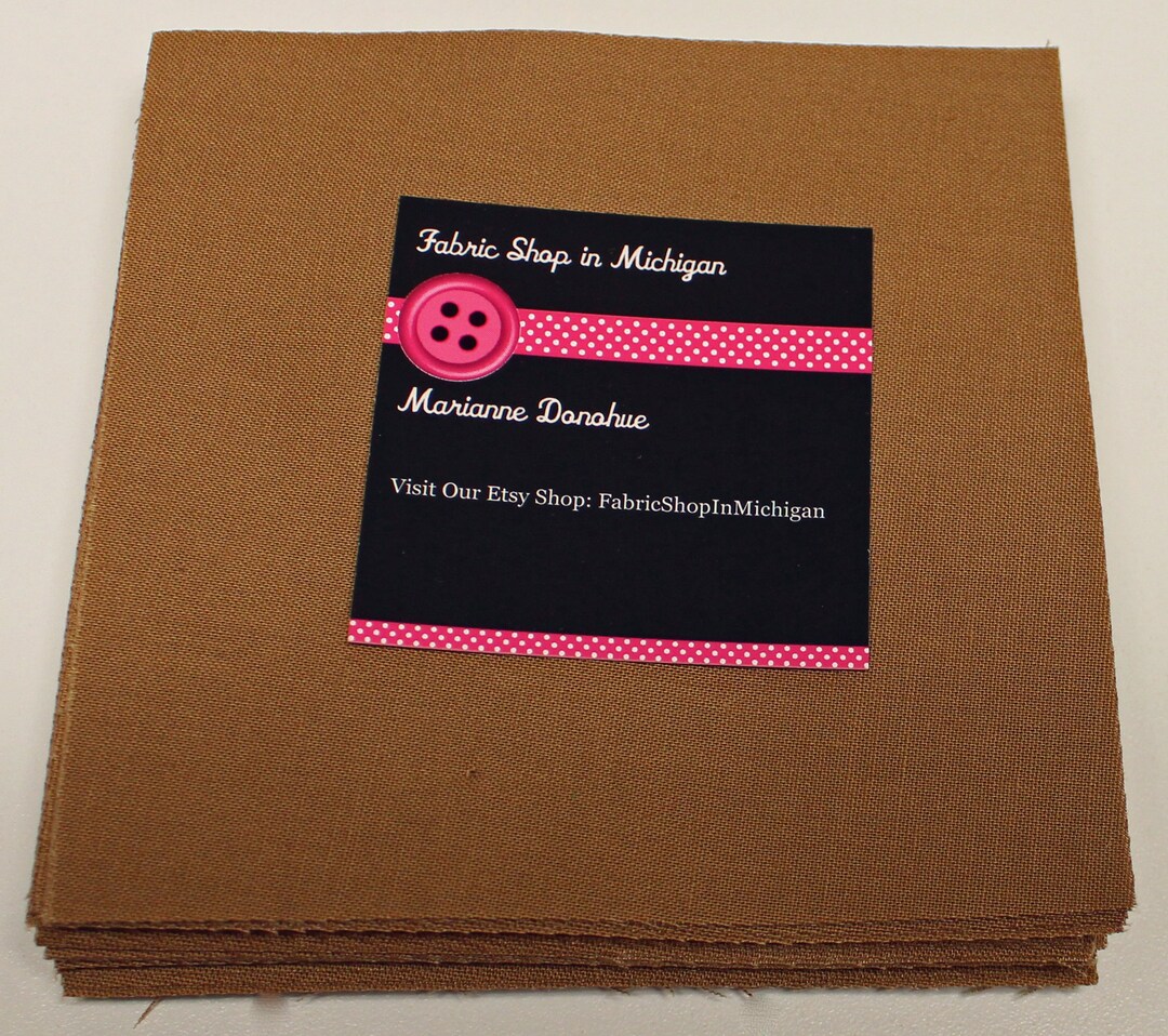 Charm Pack Buckskin Solid MDG Dream Cotton Charm Packs 48 - 5 Inch ...