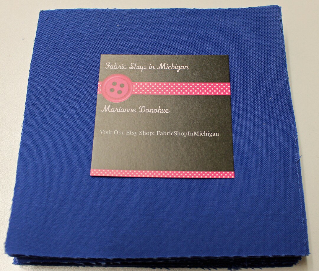 Charm Pack Royal Blue MDG Dream Cotton Charm Packs 48 - 5 Inch Squares ...