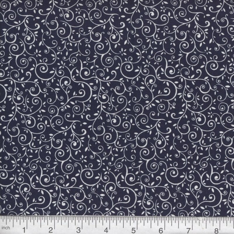 Blue Swirl Fabric - Etsy