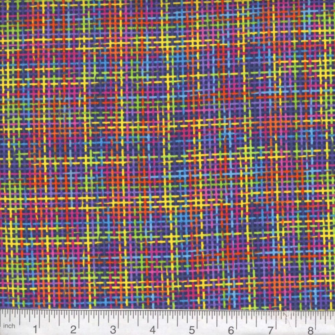 Fabric by the Yard Rainbow Bright MDG Zapper 6 - Etsy