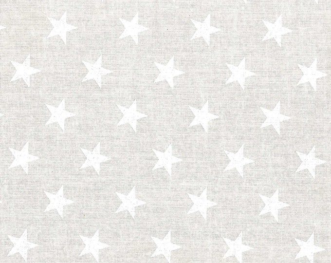 Fabric by the Yard Novelty Patriotic Santee Printworks White on White ...