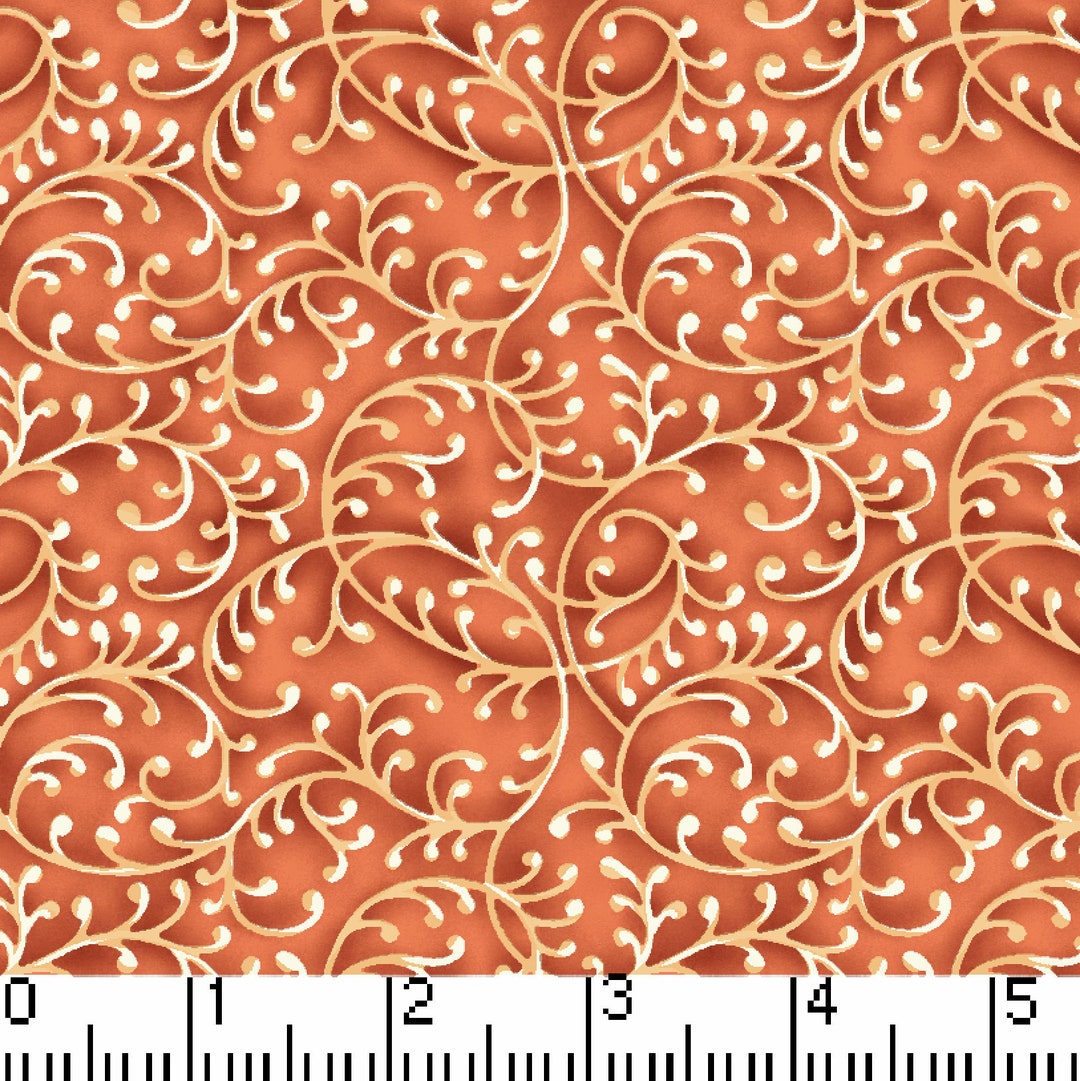 Fabric by the Yard Rust MDG Rust Freeway - Etsy