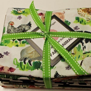 Fat Quarter Bundle, Farm Animal 10 Fat Quarters - Etsy