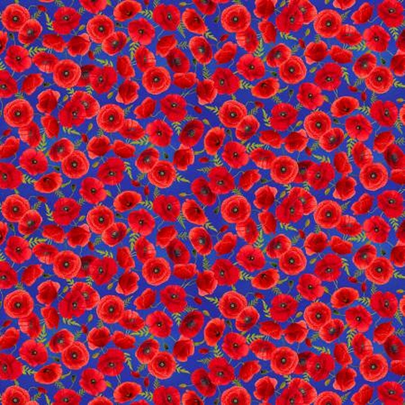 Poppy Fabric - Etsy