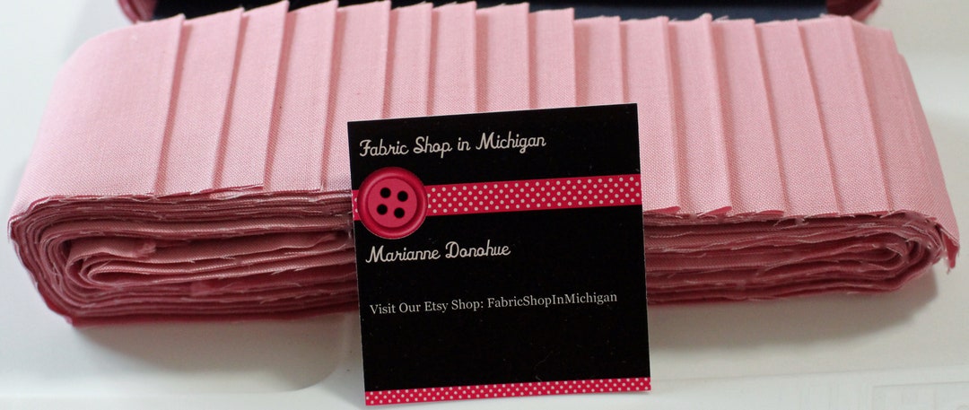 Jelly Roll Dusty Rose Solid Half Pack MDG Jelly Roll, 20 Strips 2 1/2 X ...