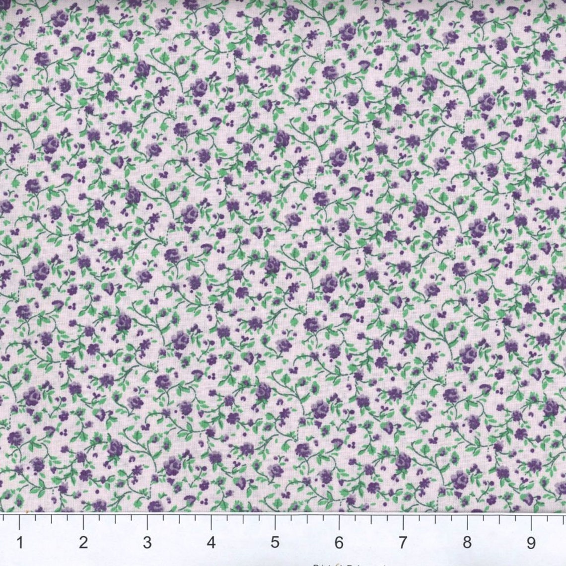 Fabric by the Yard Calico Lavender Floral MDG Pattern 189 - Etsy