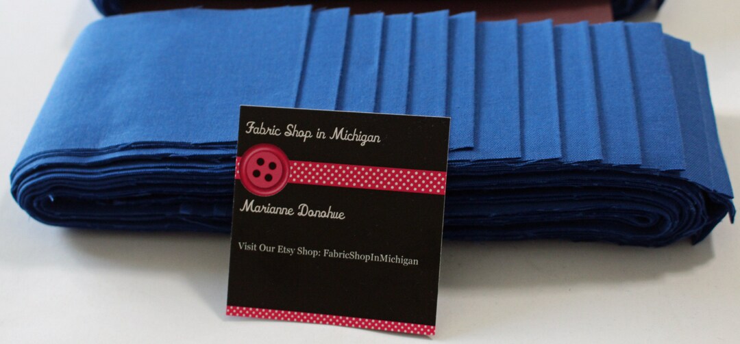 Jelly Roll Royal Blue Solid Half Pack MDG Jelly Roll, 20 Strips 2 1/2 X ...