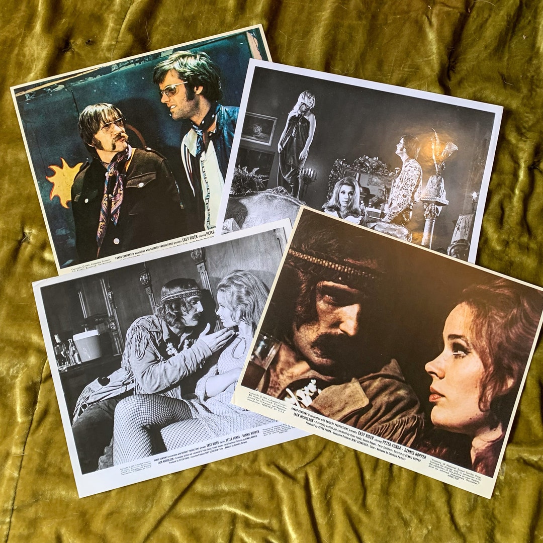 Vintage 1969 Original Easy Rider Mini Lobby Card Posters for Movie ...