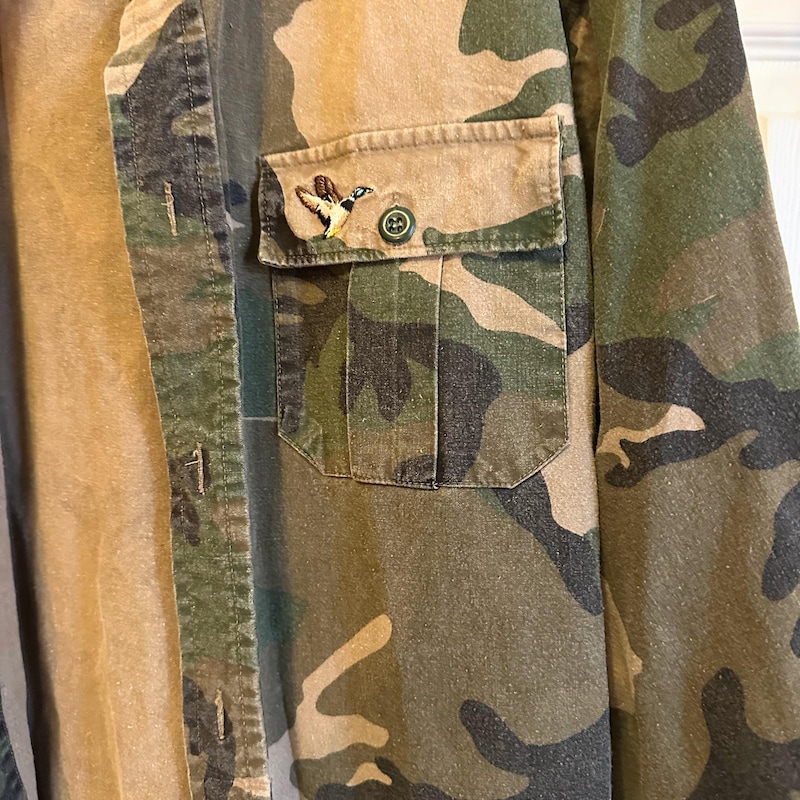 Button up Camo Jacket - Etsy