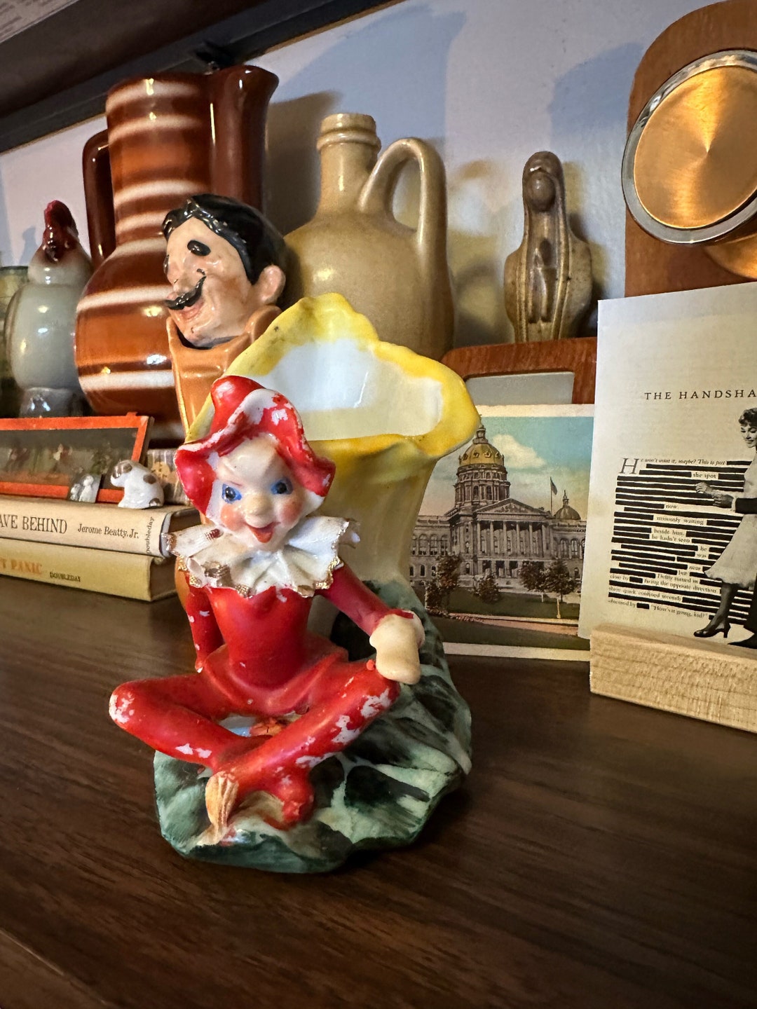 Vintage Ceramic Elf Pixie Planter Made in Occupied Japan / Christmas ...