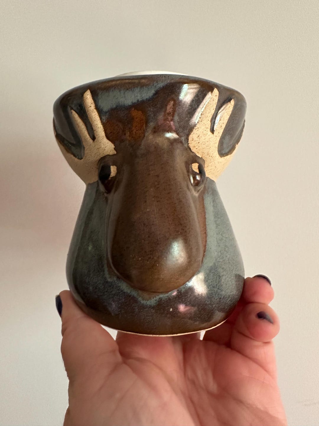 Vintage RAD Designs Hand Thrown Pottery Moose Egg Separator ...