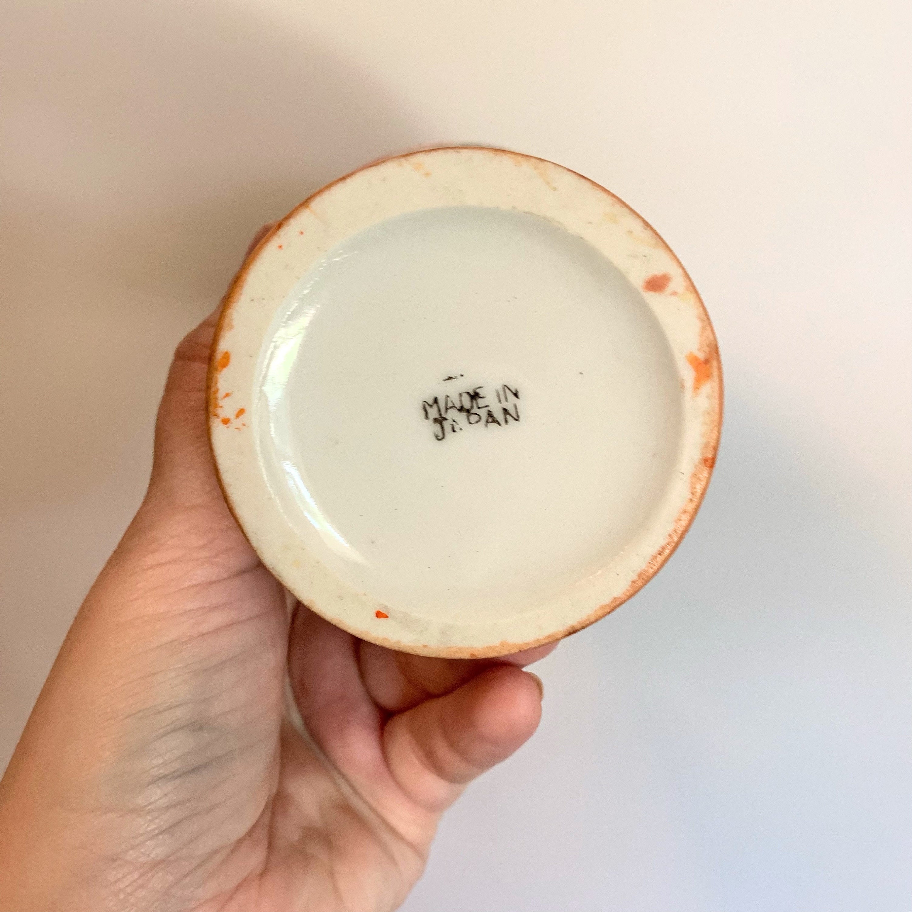 Antique Vintage Japanese Porcelain Hand Painted Orange - Etsy