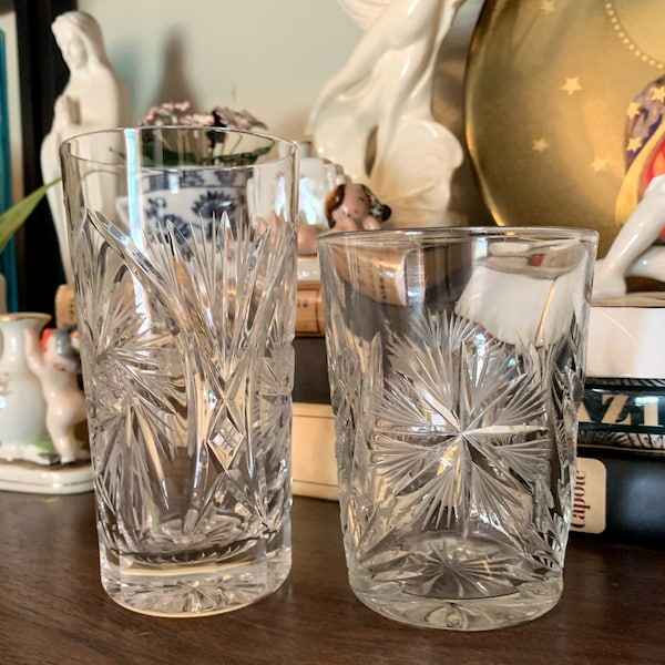 Lead Crystal Glass - Etsy